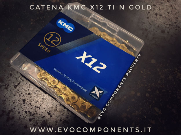 Evocomponents. KMC X12 Ti-N Gold Catena 12v